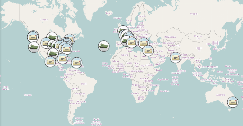 Interactive Map – Lost Greetings